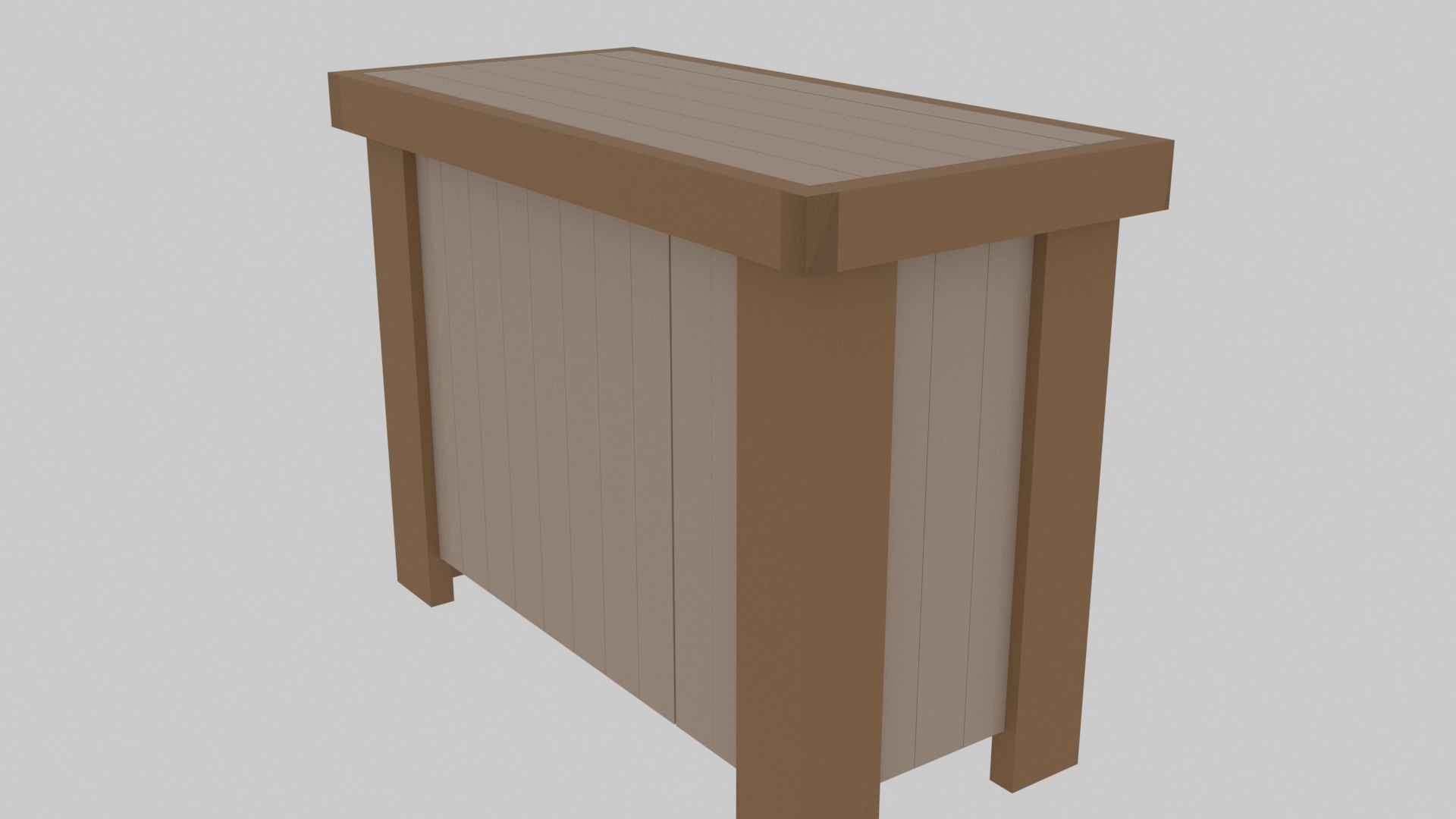 Wooden bar counter 3D model - TurboSquid 2146873