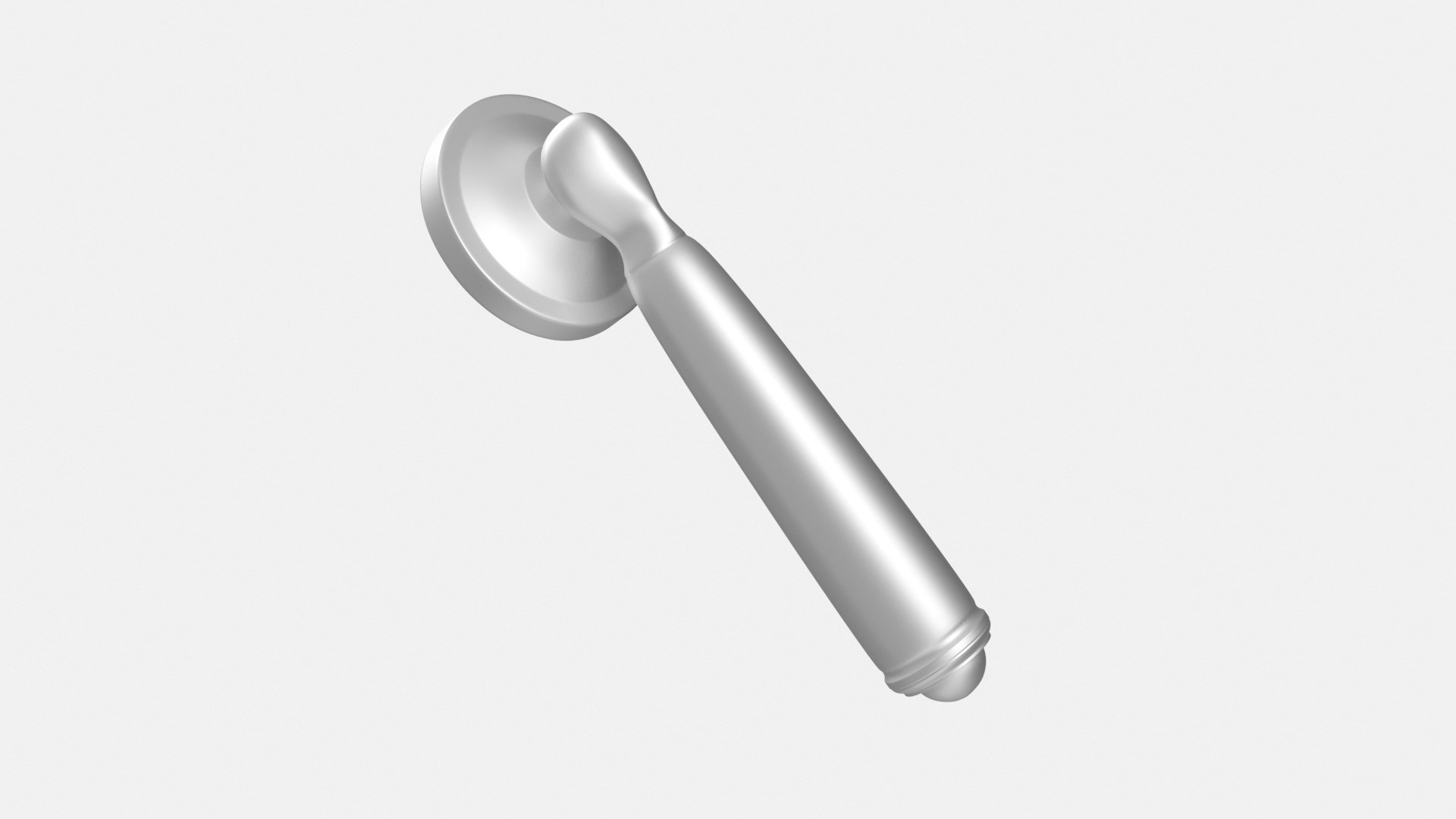 Door Handle Swivel Straight Round Metal 3D Model - TurboSquid 2235957