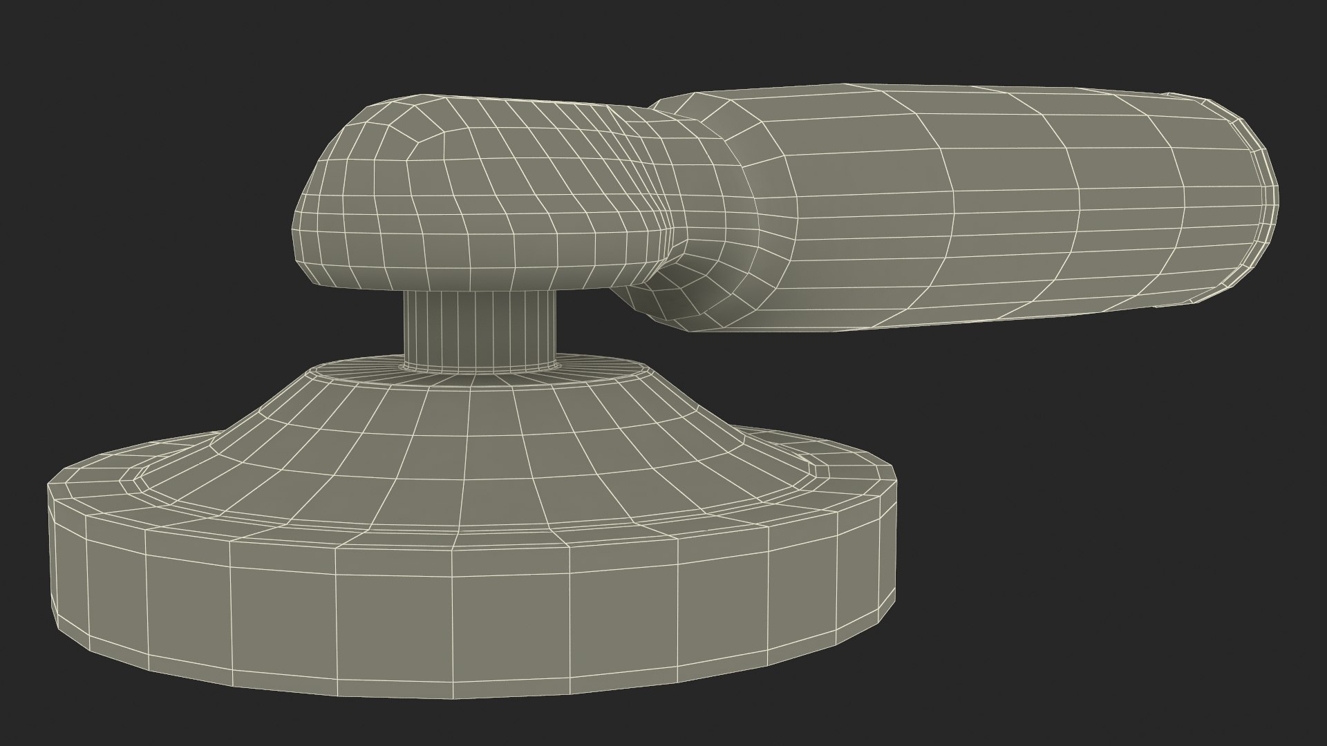 Door Handle Swivel Straight Round Metal 3D Model - TurboSquid 2235957