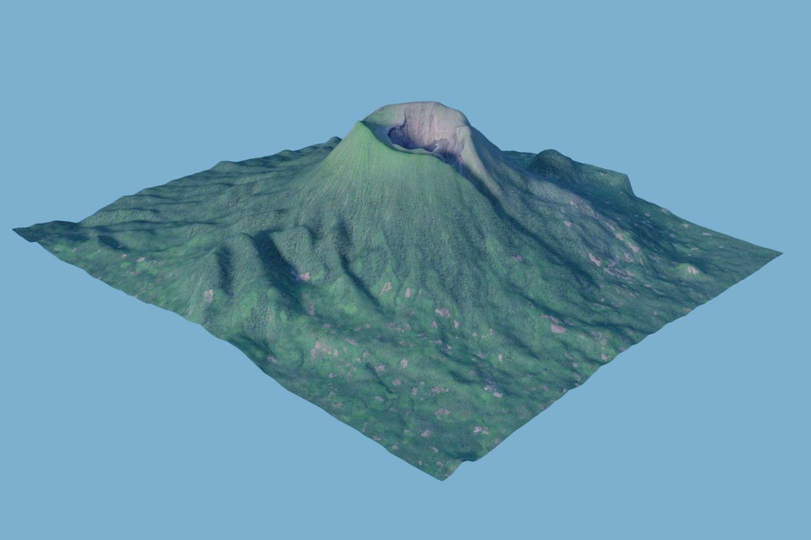 3D Volcano Mount Ibu Indonesia - TurboSquid 1548770
