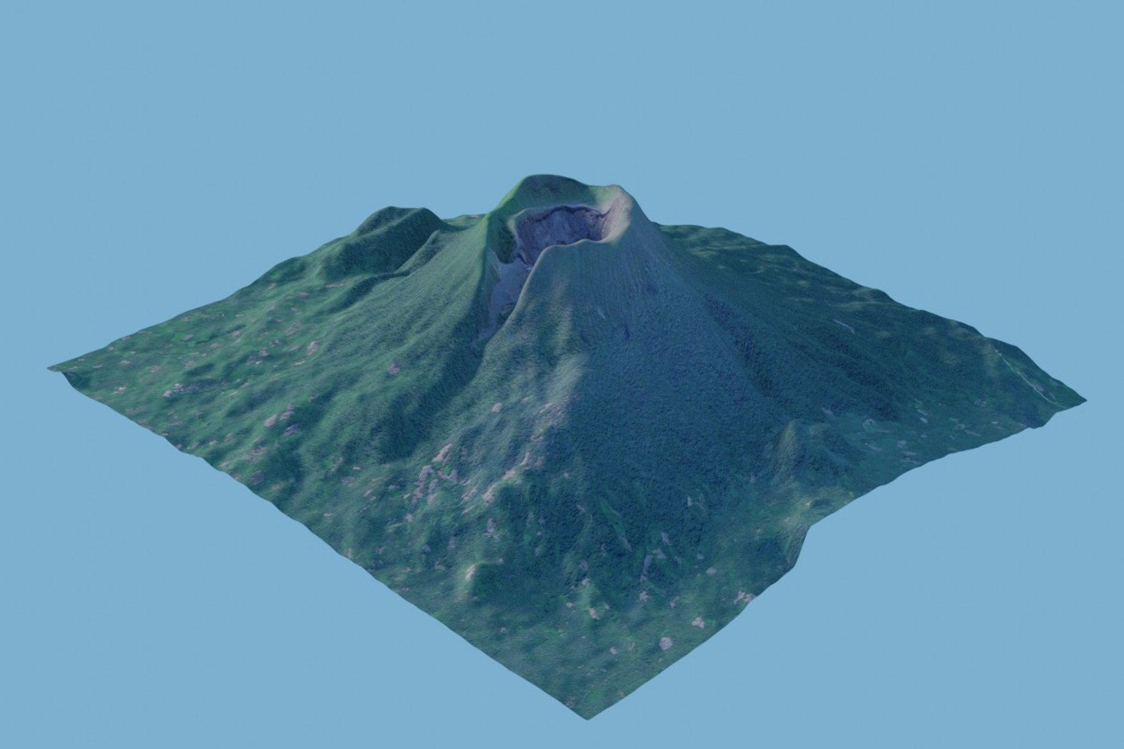 3D Volcano Mount Ibu Indonesia - TurboSquid 1548770