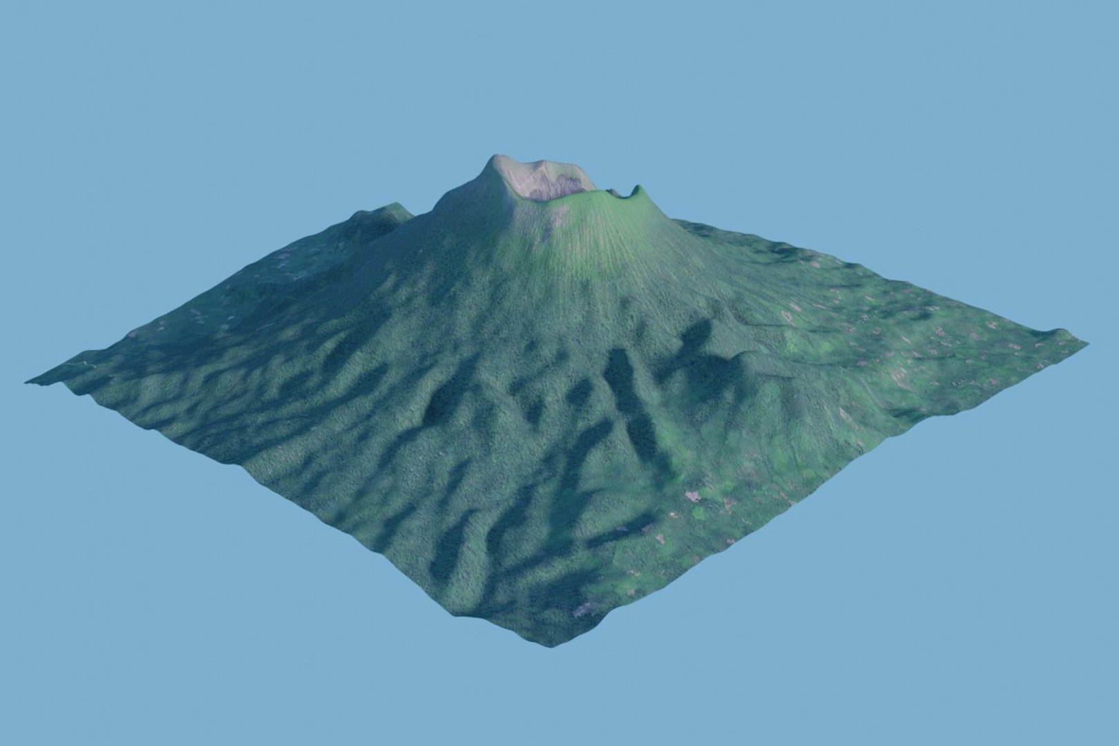 3D Volcano Mount Ibu Indonesia - TurboSquid 1548770