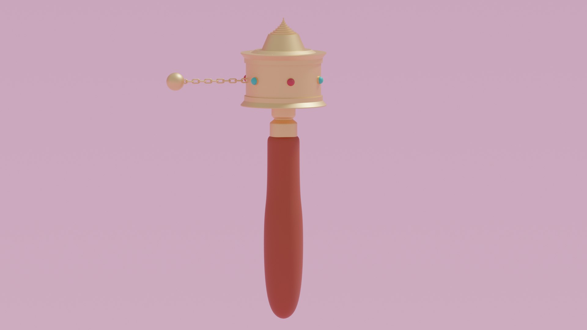 Tibetan Buddhist Hand Held Prayer Wheel Model - TurboSquid 2215845