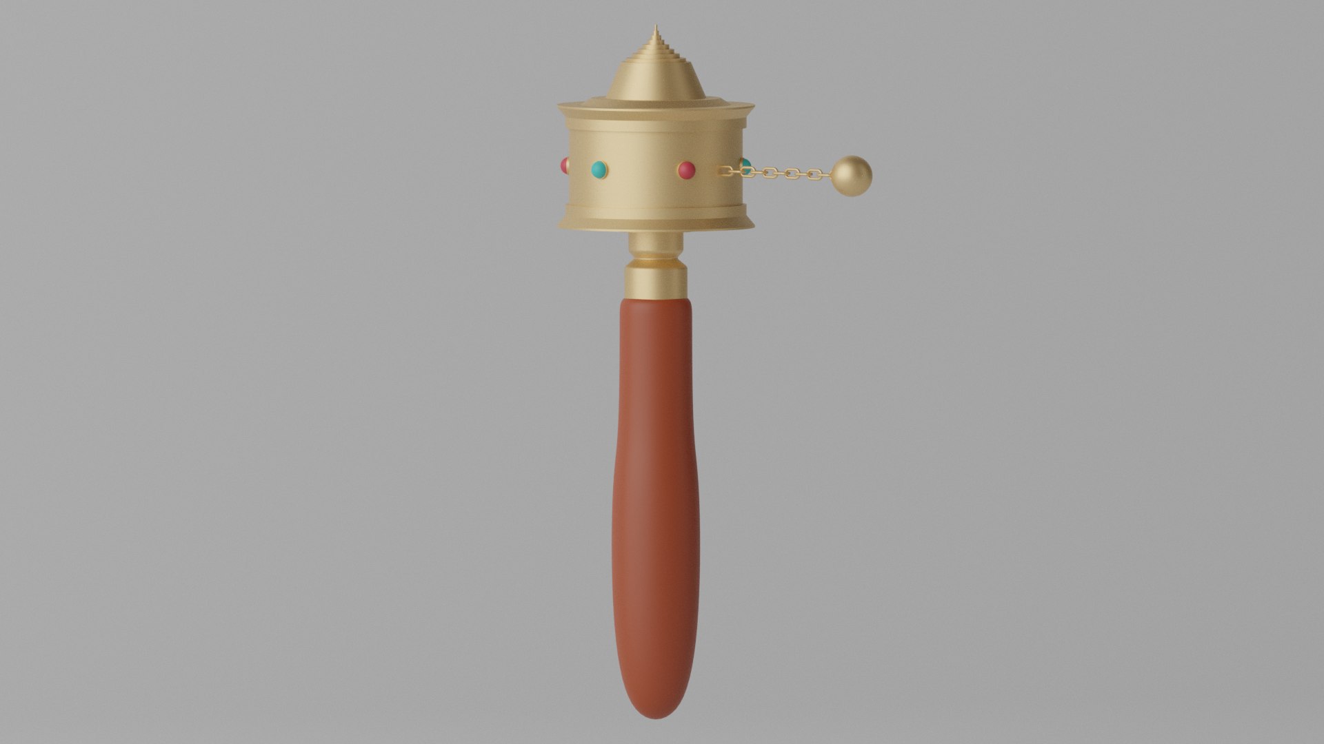 Tibetan Buddhist Hand Held Prayer Wheel Model - TurboSquid 2215845