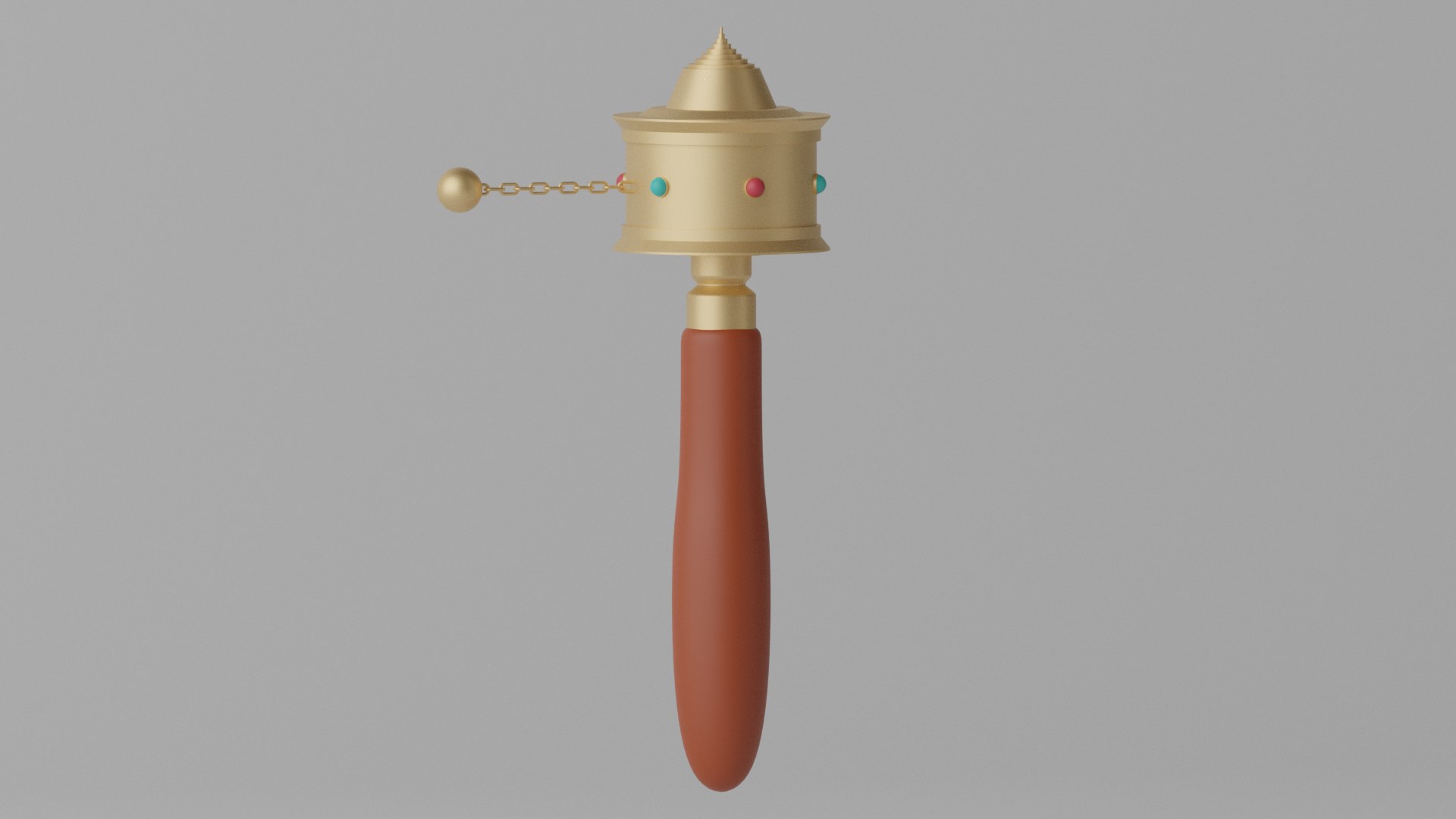 Tibetan Buddhist Hand Held Prayer Wheel Model - TurboSquid 2215845