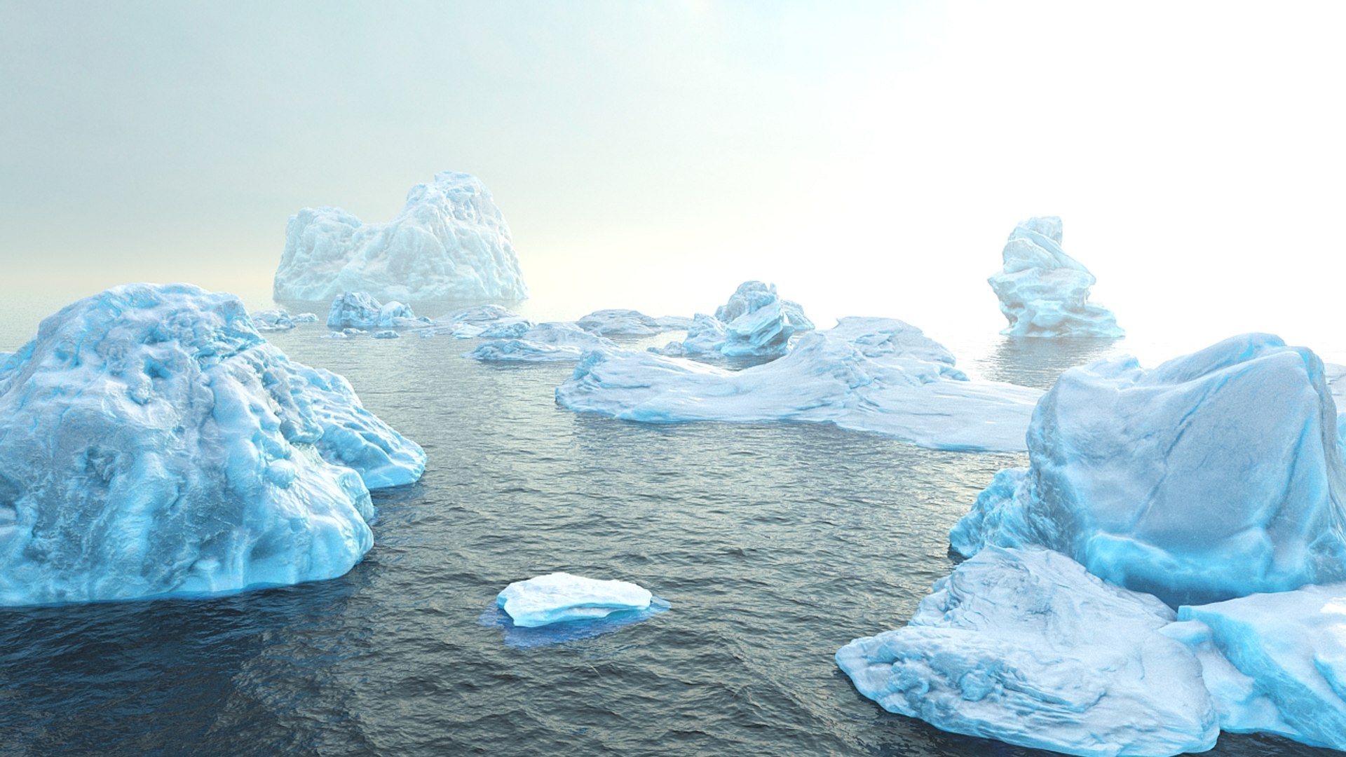 Photorealistic Render Ready Iceberg 3D Model - TurboSquid 1367285