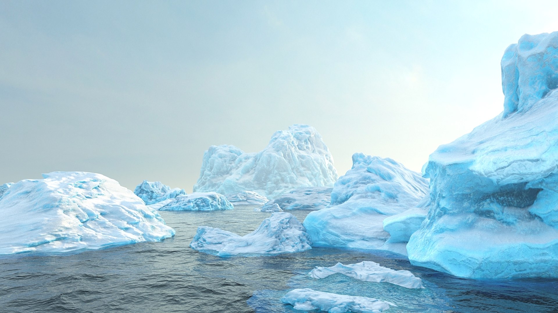 Photorealistic Render Ready Iceberg 3D Model - TurboSquid 1367285