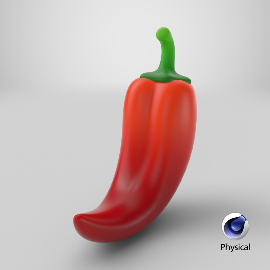 3D Stylized Chili Pepper Model - TurboSquid 2400801