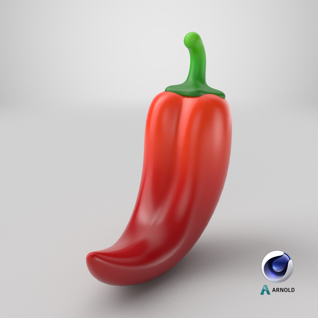 3D Stylized Chili Pepper Model - TurboSquid 2400801