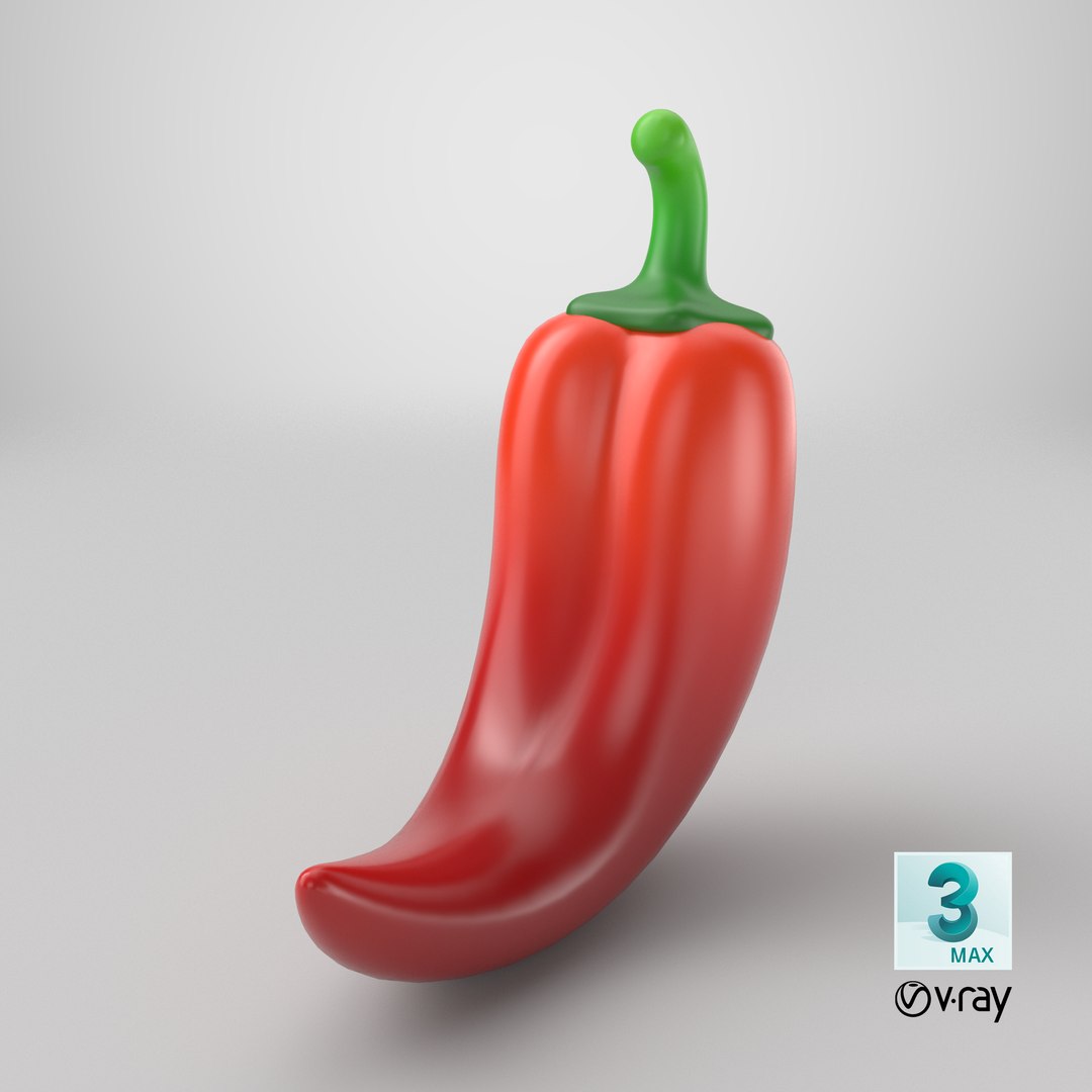 3D Stylized Chili Pepper Model - TurboSquid 2400801
