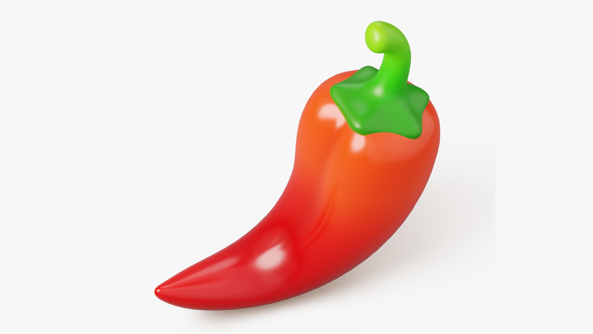 3D Stylized Chili Pepper Model - TurboSquid 2400801