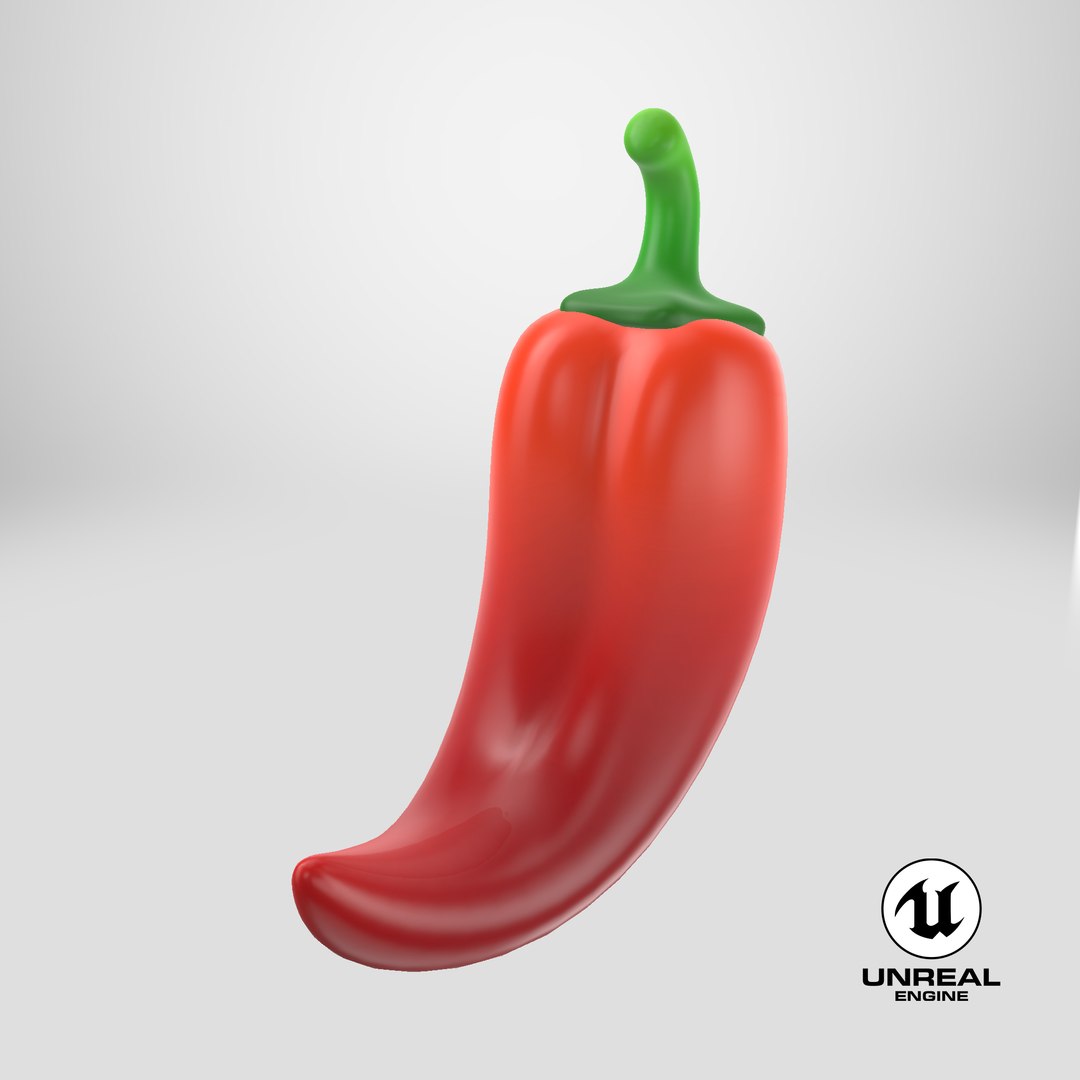 3D Stylized Chili Pepper Model - TurboSquid 2400801