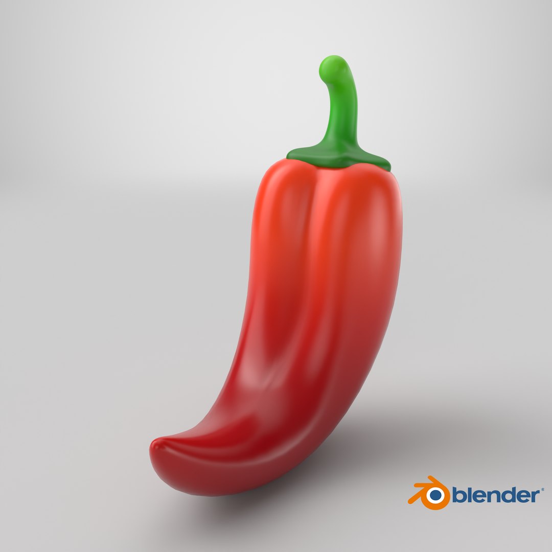3D Stylized Chili Pepper Model - TurboSquid 2400801