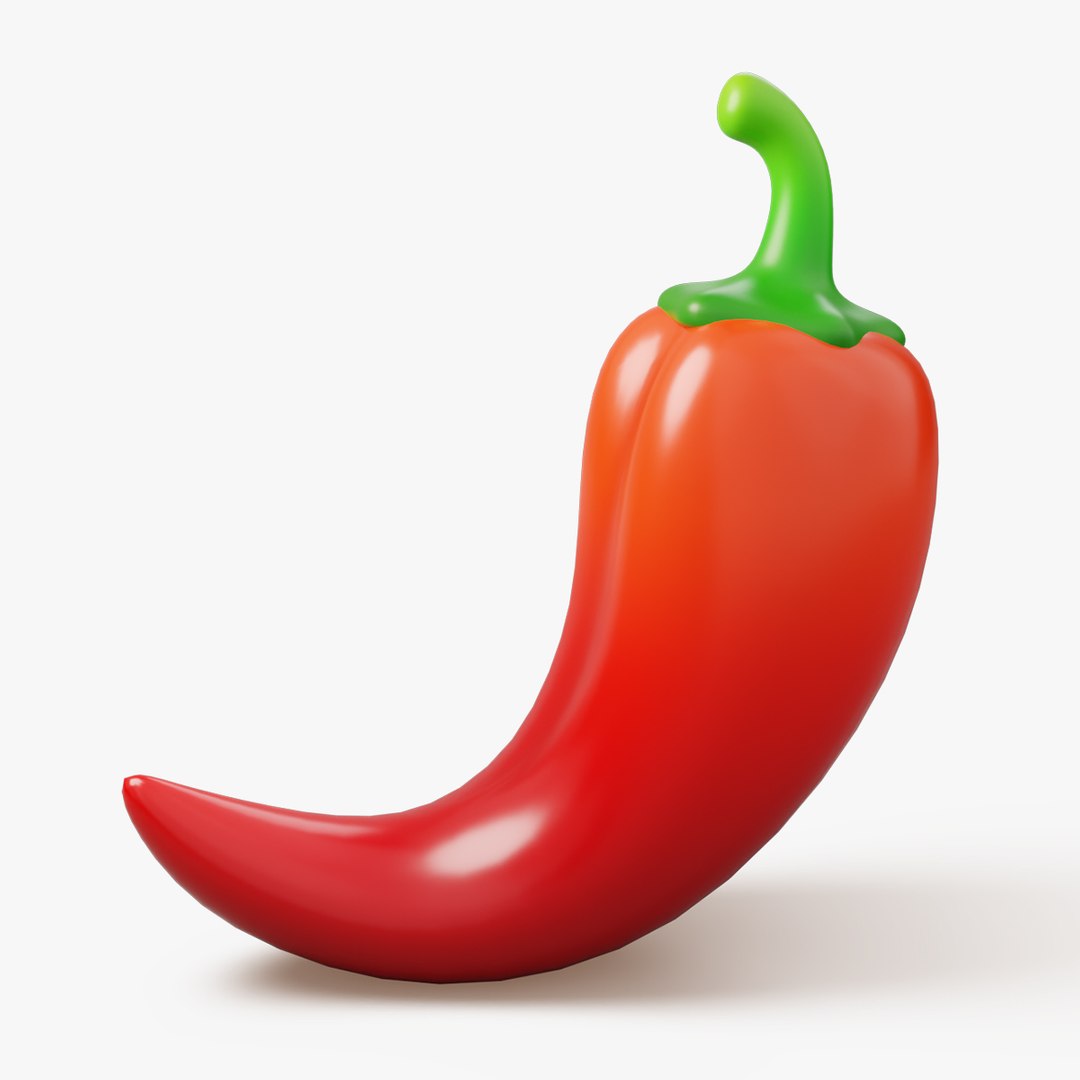 3D Stylized Chili Pepper Model - TurboSquid 2400801