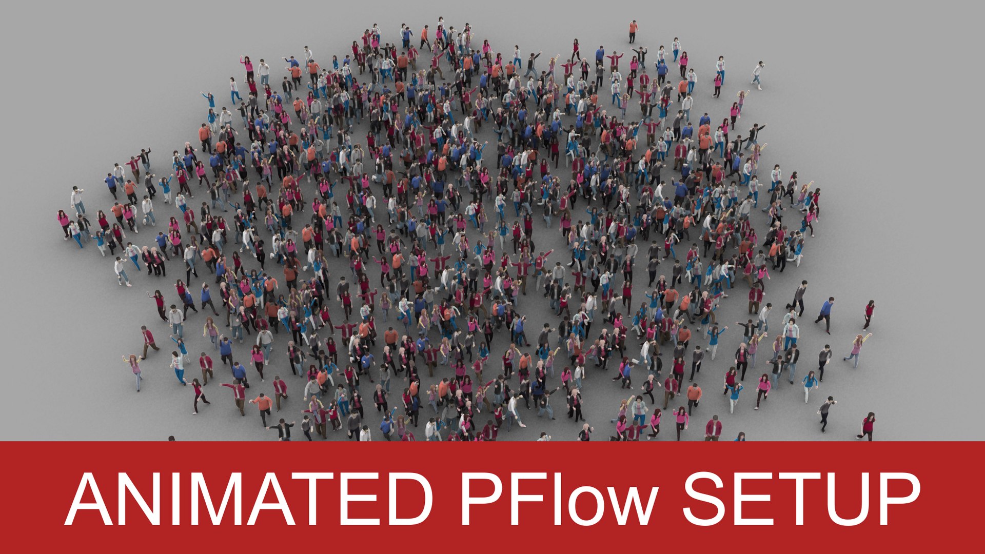 Crowd Pflow Setup 3D Model - TurboSquid 1305163