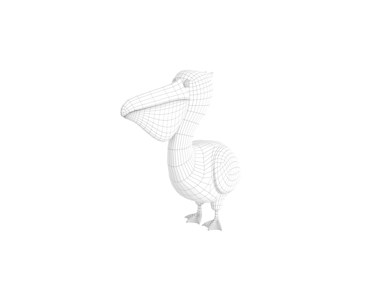 3D Character305 Pelican Model - TurboSquid 2213544