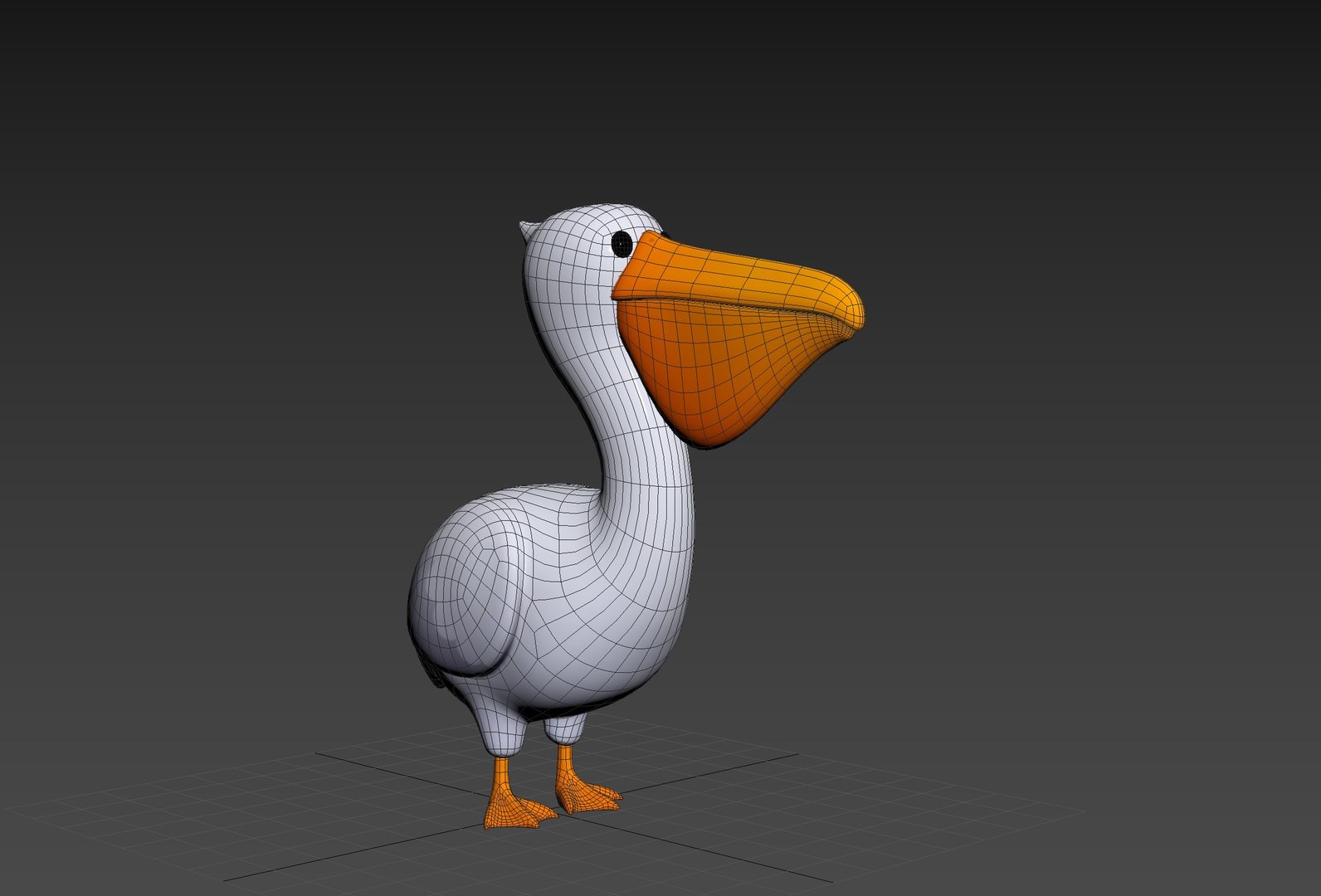 3D Character305 Pelican Model - TurboSquid 2213544