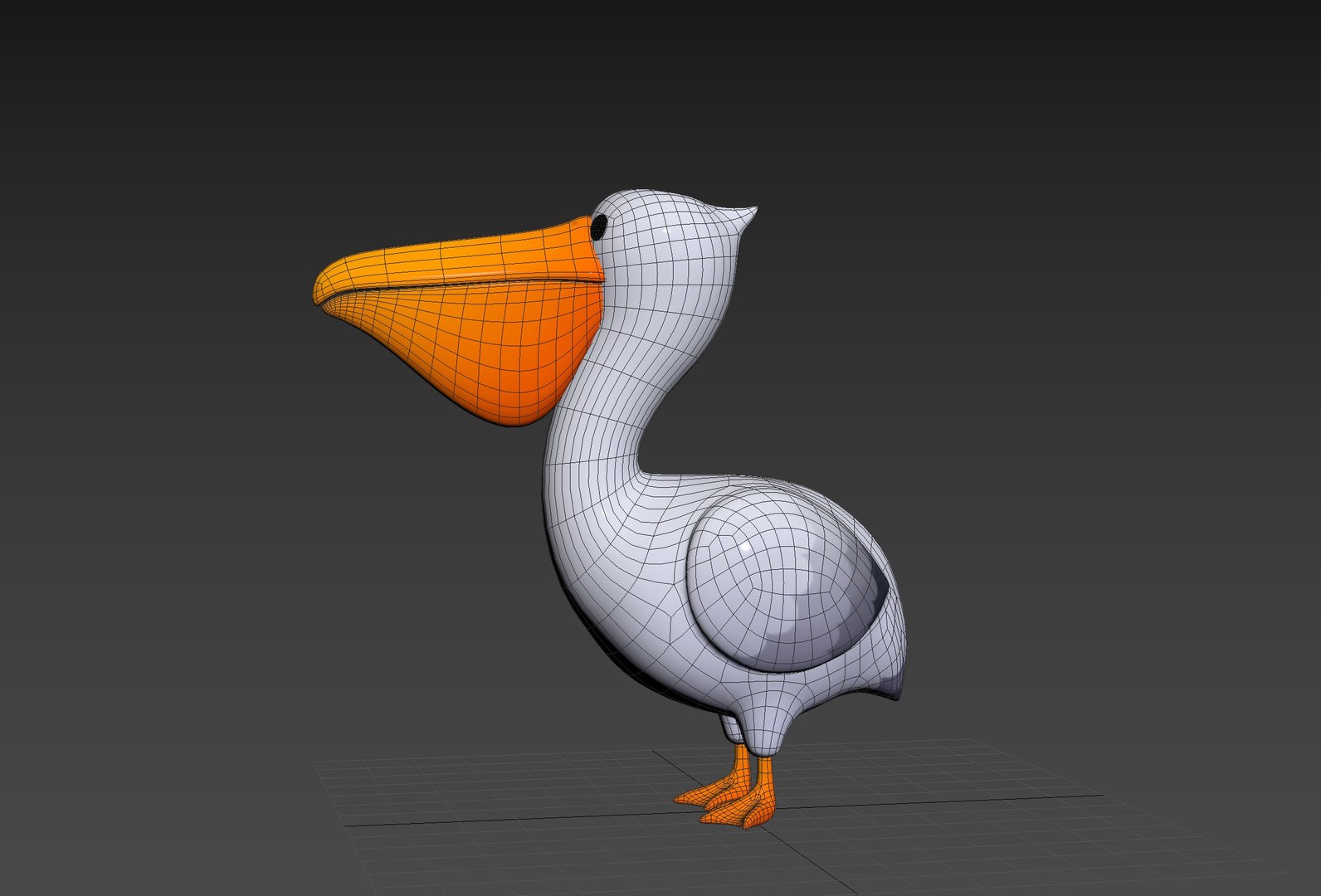 3D Character305 Pelican Model - TurboSquid 2213544