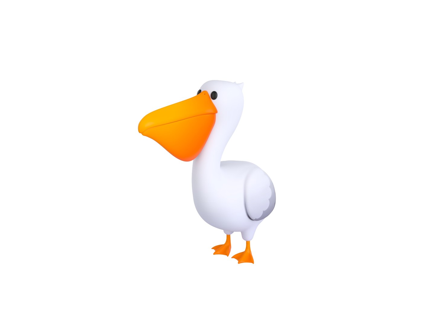 3D Character305 Pelican Model - TurboSquid 2213544