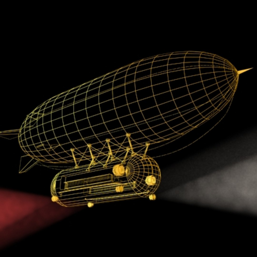 3d Dirigible Zeppelin Blimp