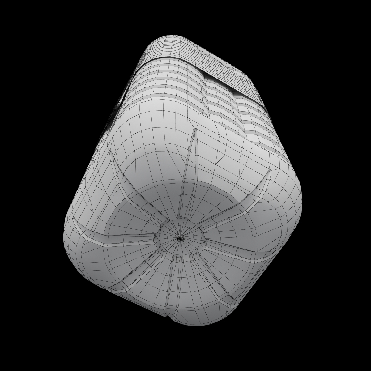 3d plastic bottle water model