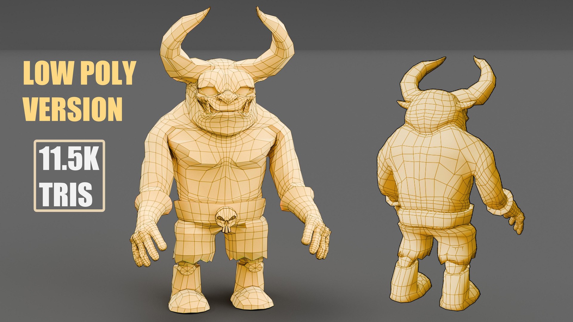 3 Demon Video Game Characters Model - TurboSquid 2337905