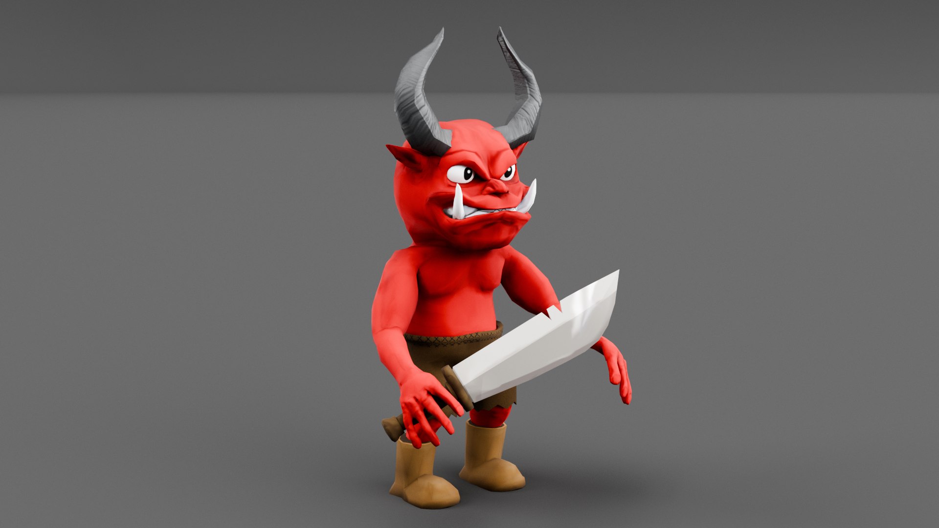 3 Demon Video Game Characters Model - TurboSquid 2337905
