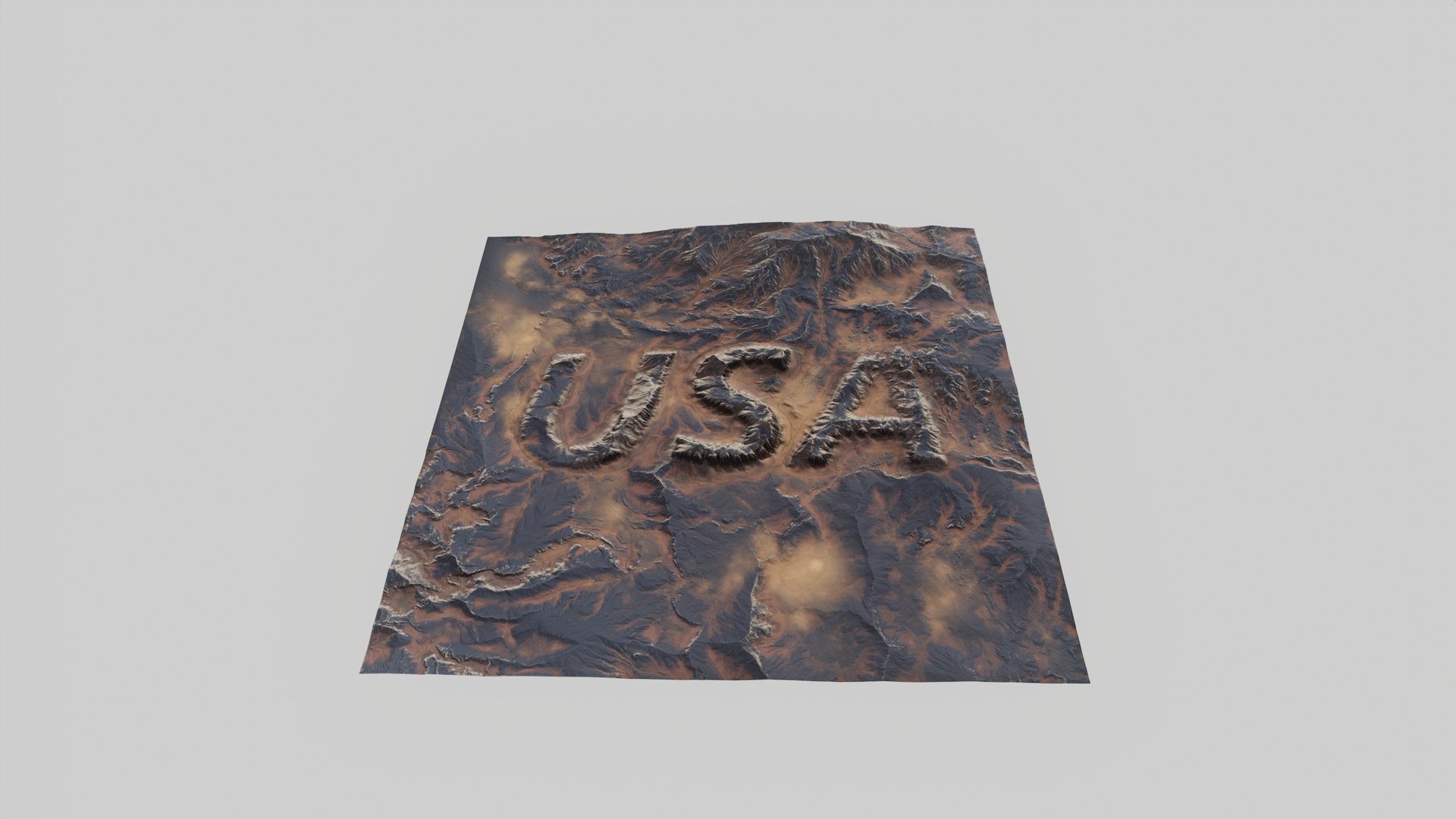 3D USA Mountain Shape Model - TurboSquid 2137182