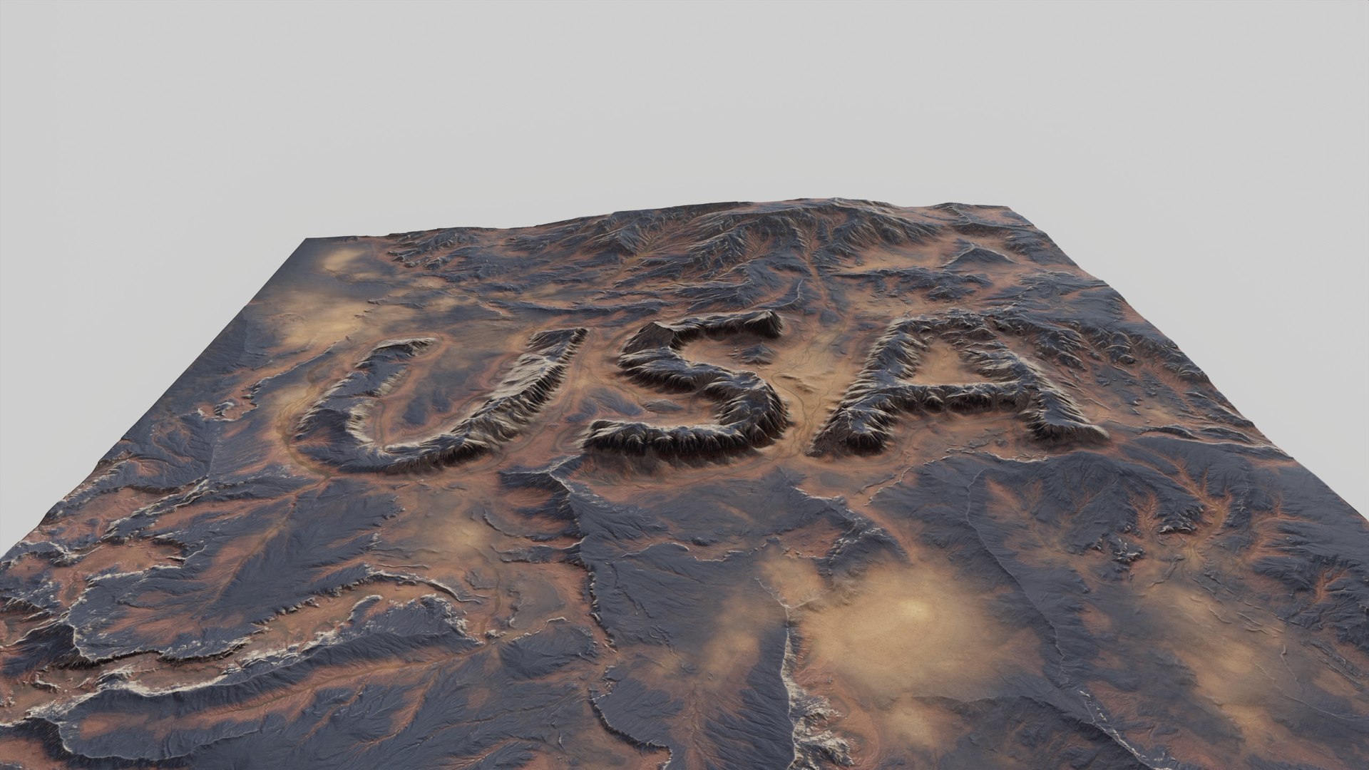 3D USA Mountain Shape Model - TurboSquid 2137182