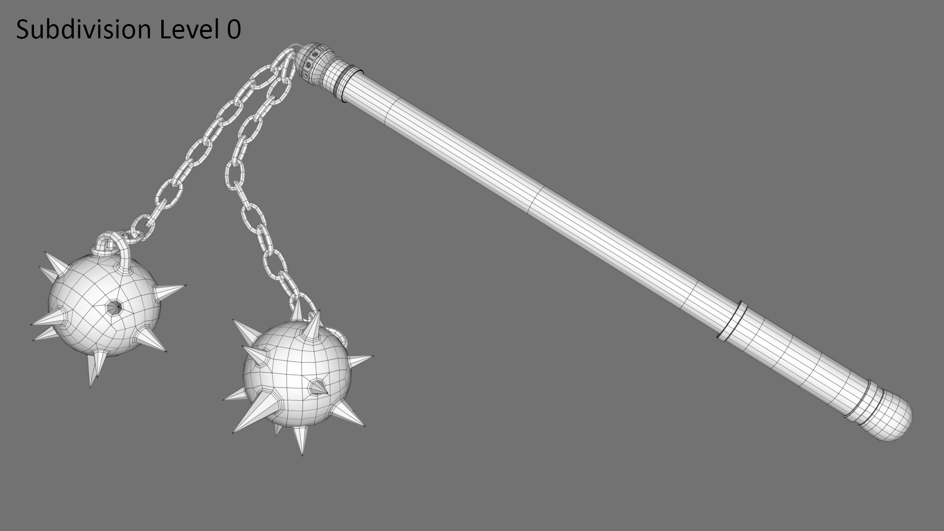 3D Morningstar Weapon - TurboSquid 1667163