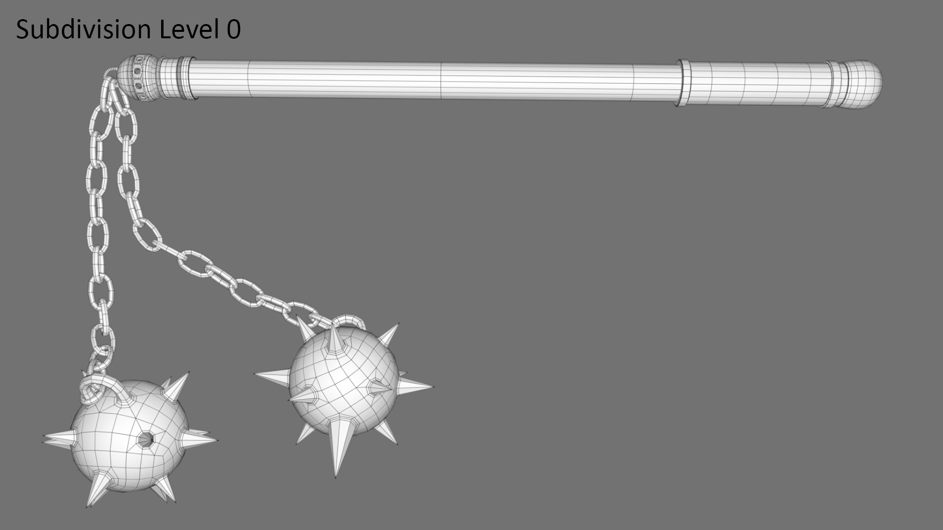3D Morningstar Weapon - TurboSquid 1667163