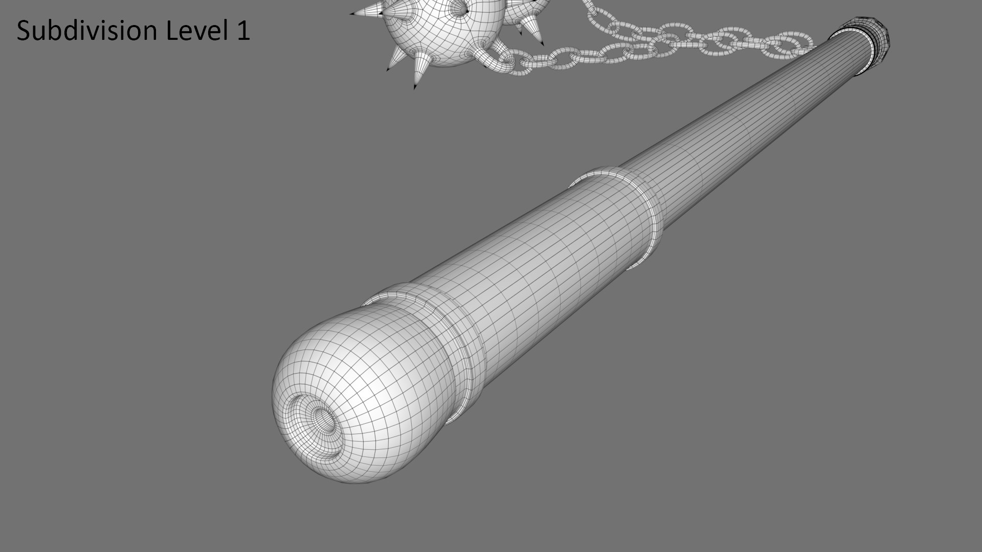 3D Morningstar Weapon - TurboSquid 1667163