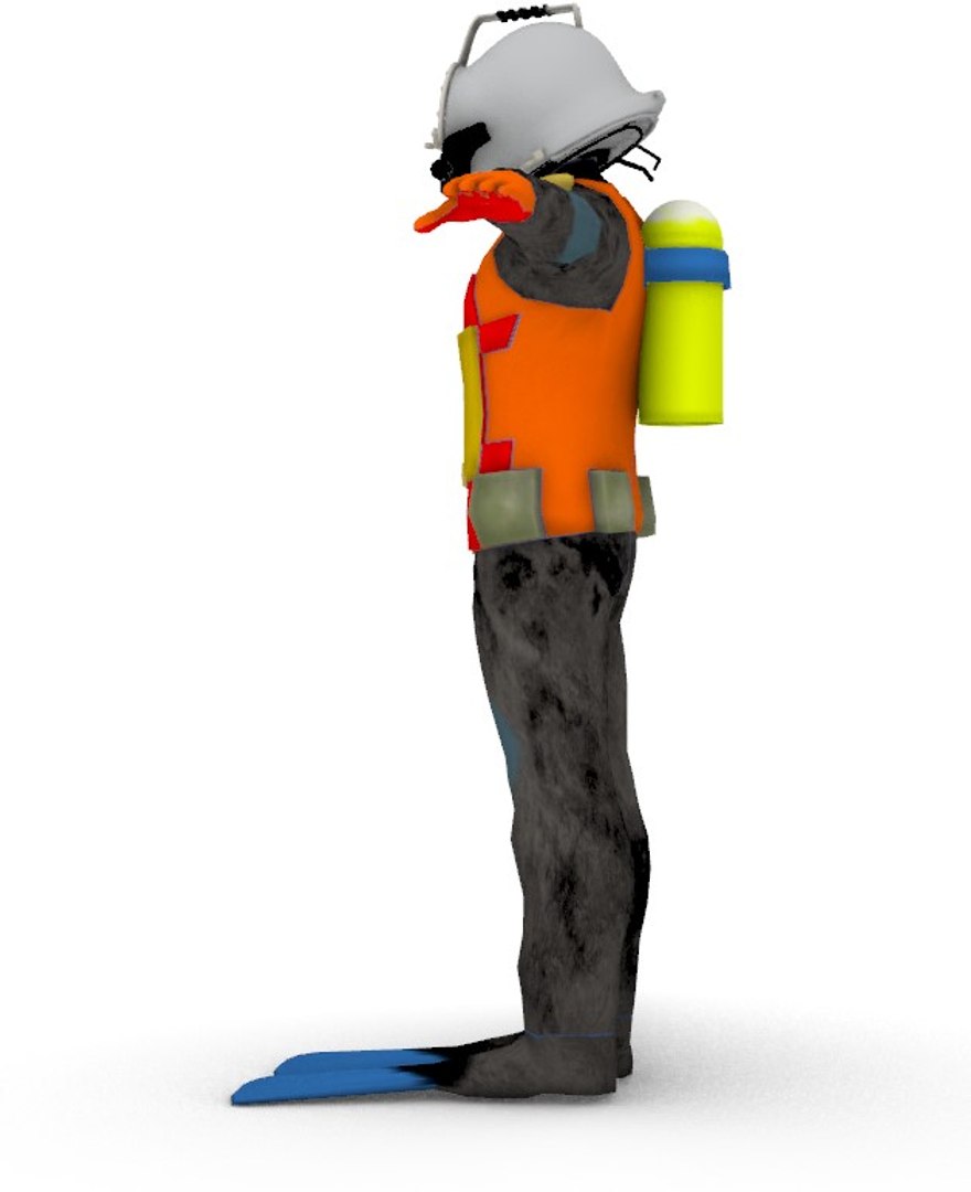 3D Commercial Diver Model - TurboSquid 1435661