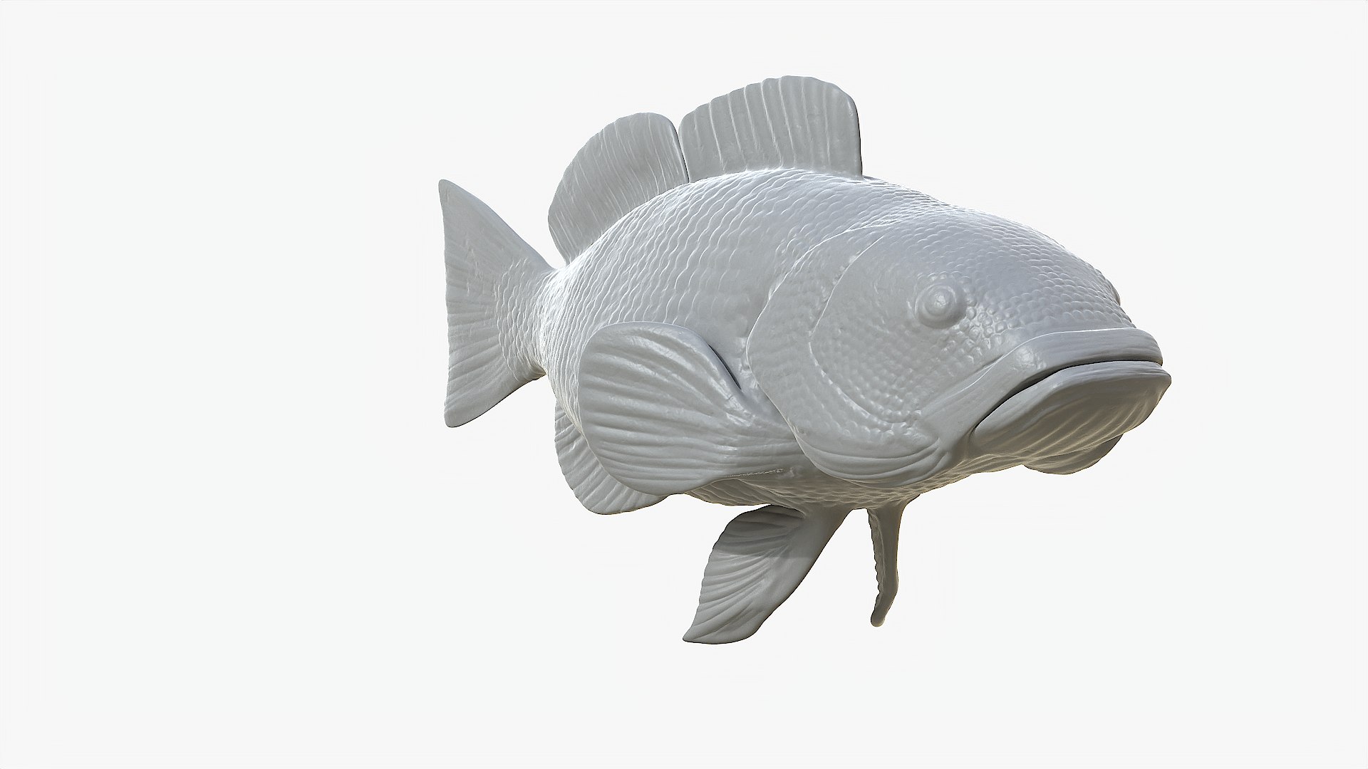 Fish Sculpture 3D Model - TurboSquid 1917661