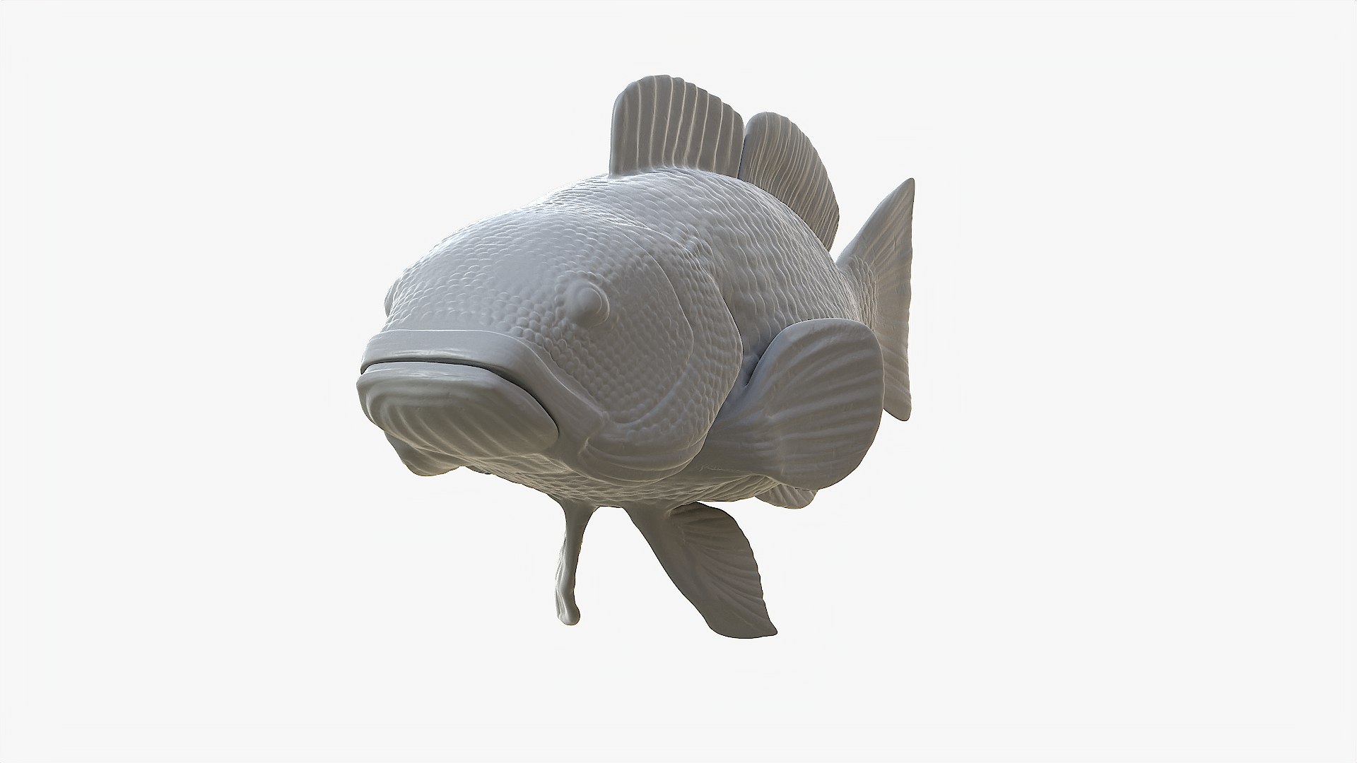 Fish Sculpture 3D Model - TurboSquid 1917661
