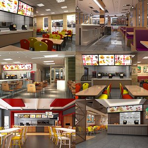 Fast Food Restaurant 3D Models for Download | TurboSquid