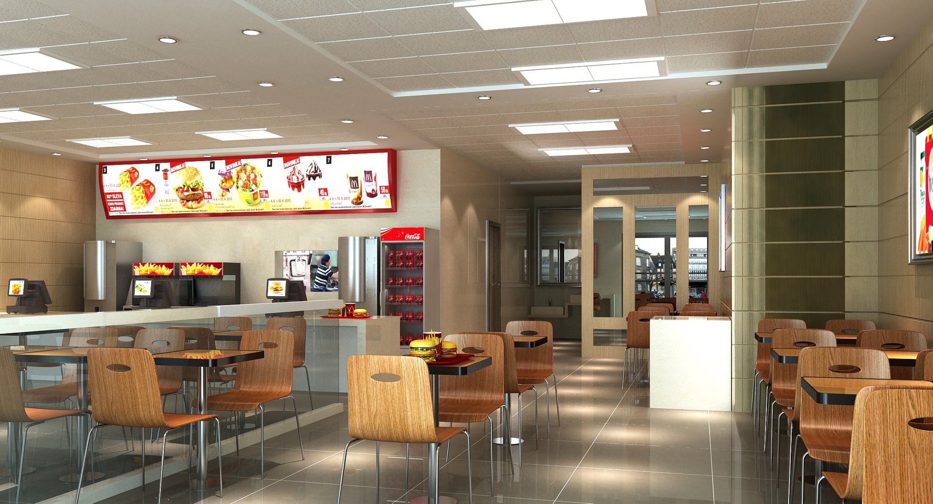 Fast Food Restaurant Collection 01 3D Model - TurboSquid 2050656