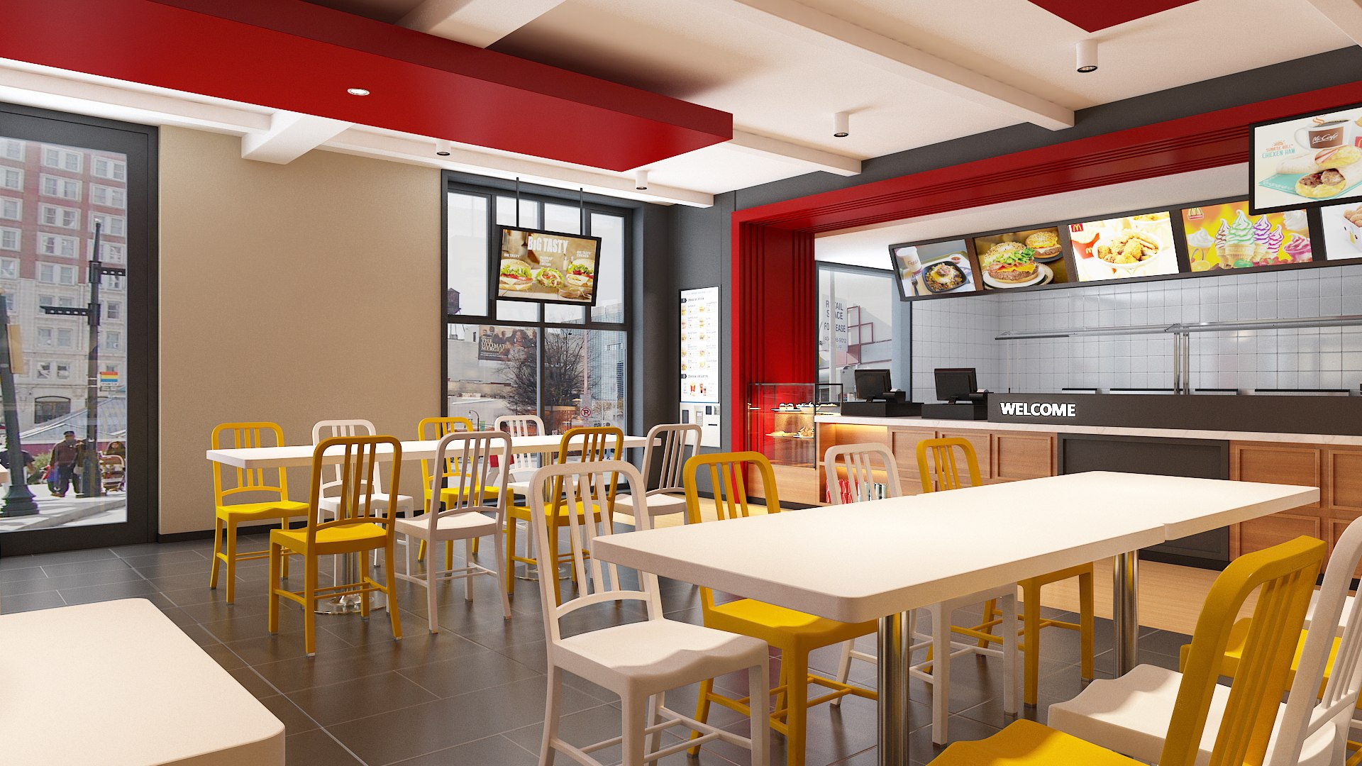 Fast Food Restaurant Collection 01 3D Model - TurboSquid 2050656