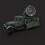 gaz-aa searchlight military vehicle 3d model