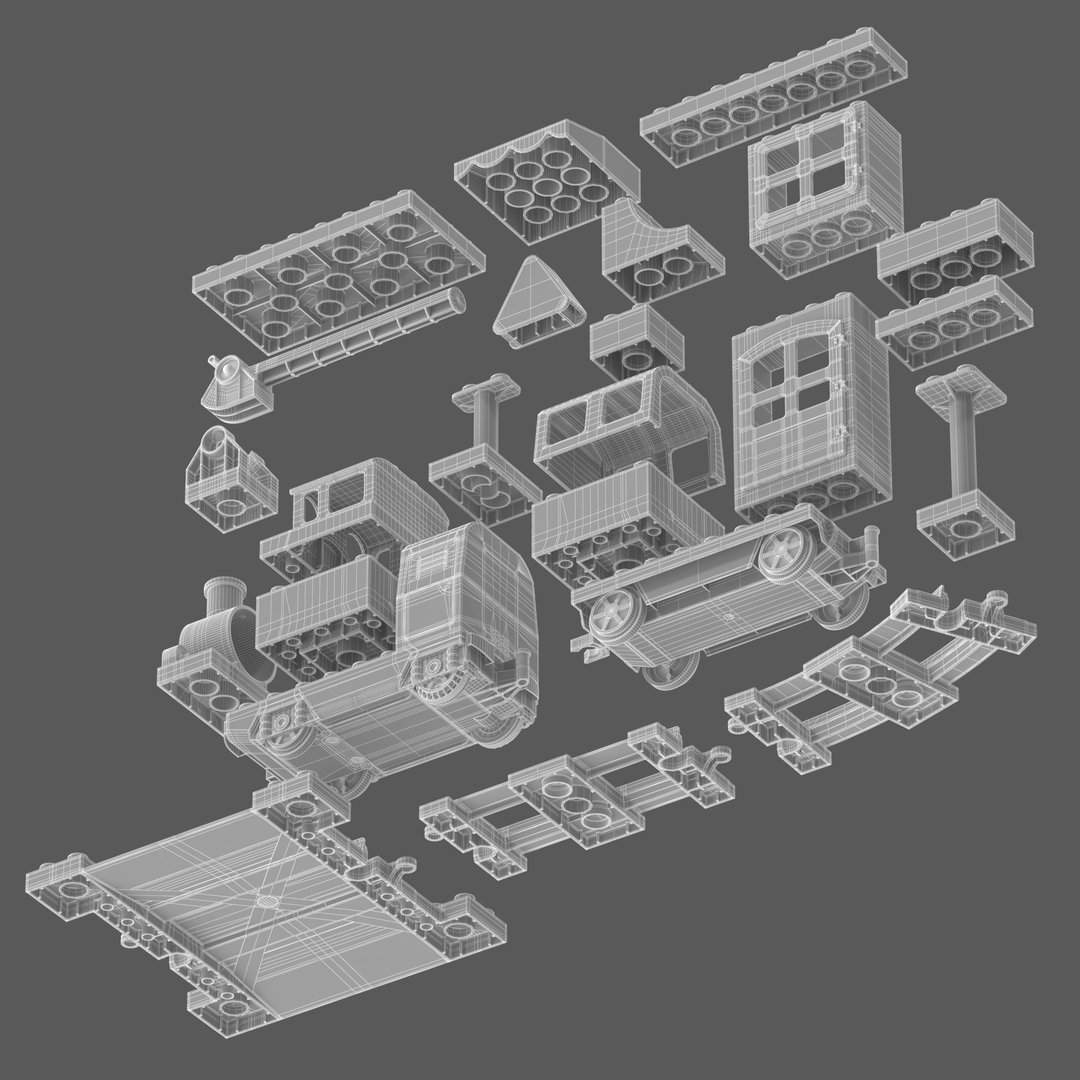 Lego Duplo Train Set 3D model - TurboSquid 1719845