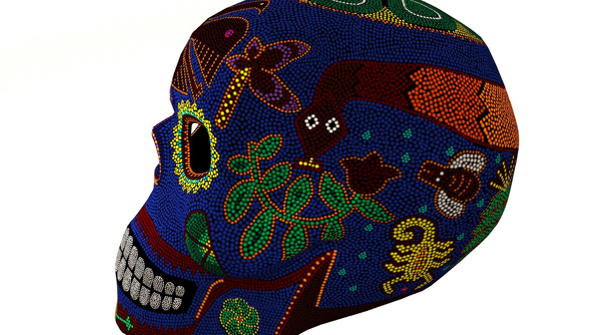 Wixarica Skull 3D Model - TurboSquid 1843452