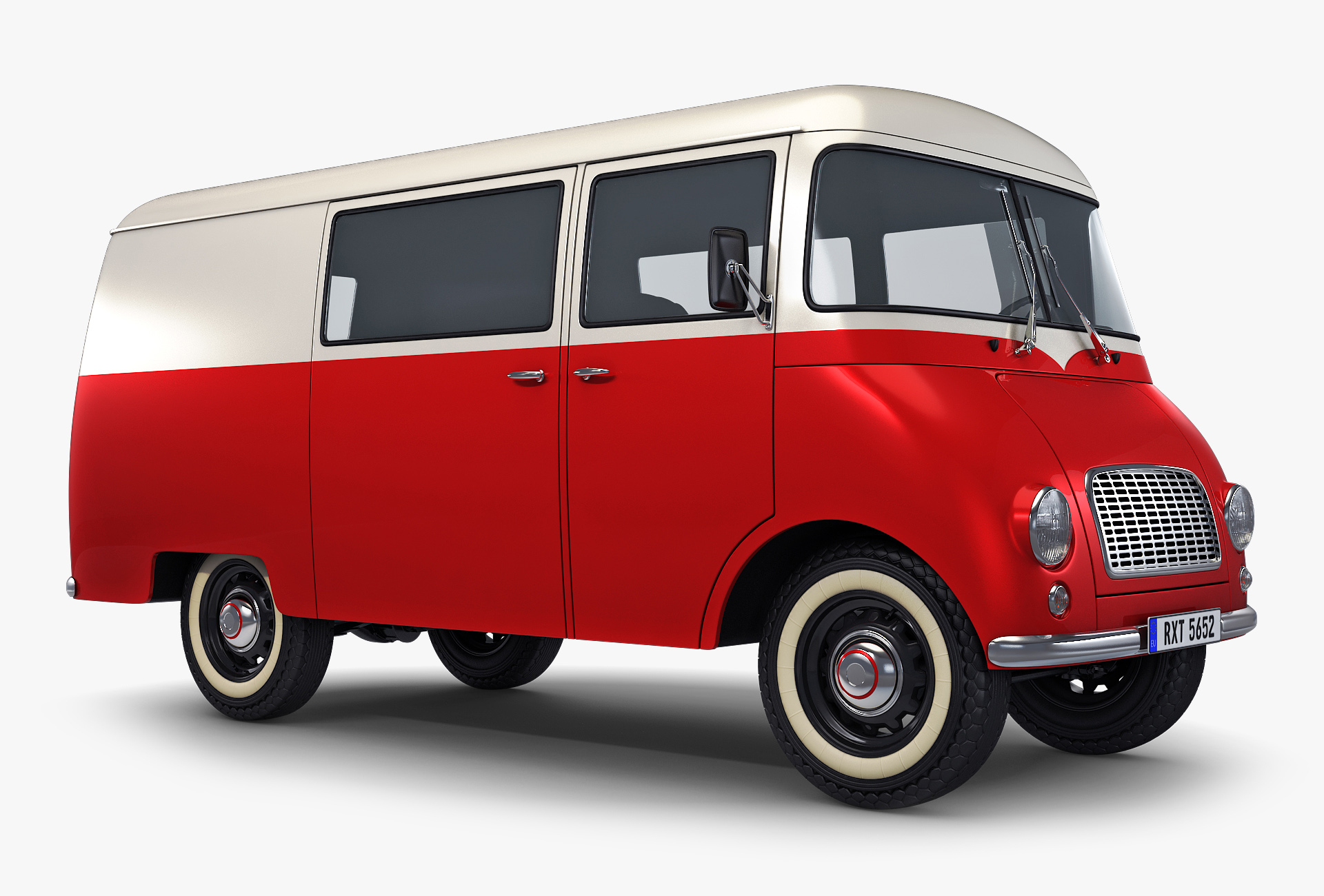 3D Generic Retro Cargo Van v 3 - TurboSquid 1848100