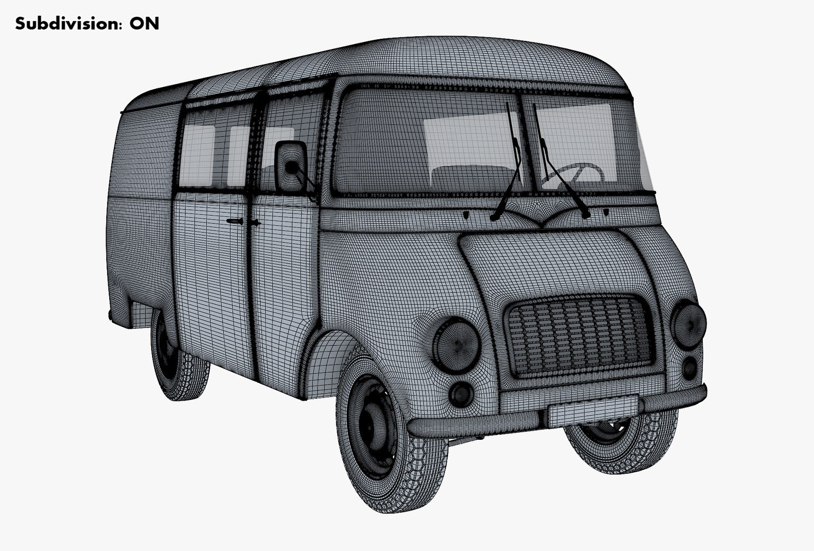 3D Generic Retro Cargo Van V 3 - TurboSquid 1848100