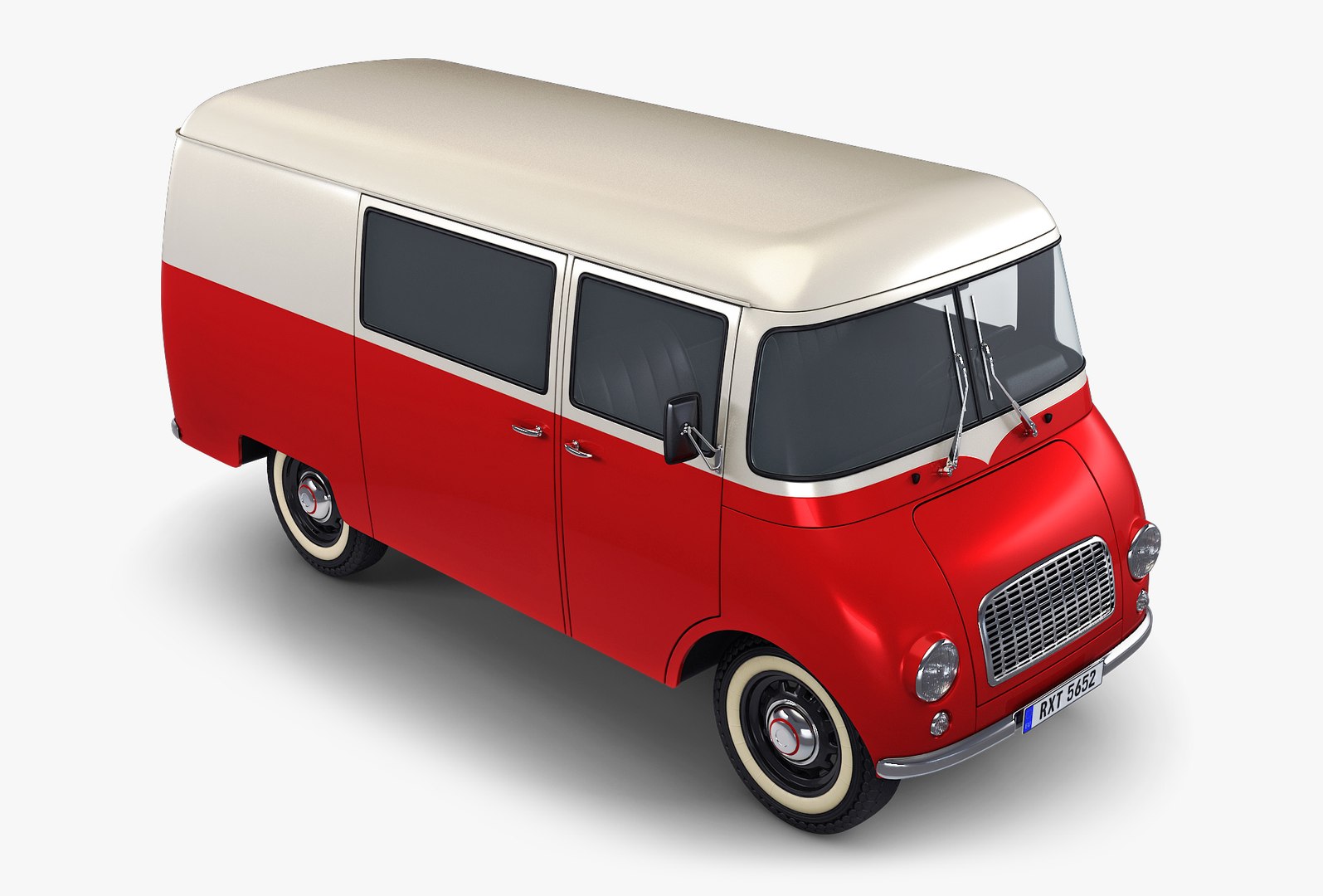 3D Generic Retro Cargo Van V 3 - TurboSquid 1848100