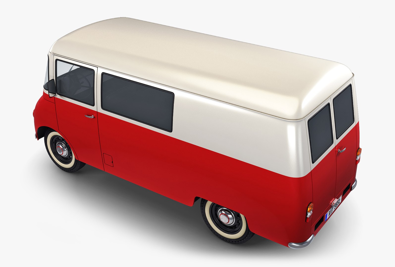 3D Generic Retro Cargo Van V 3 - TurboSquid 1848100