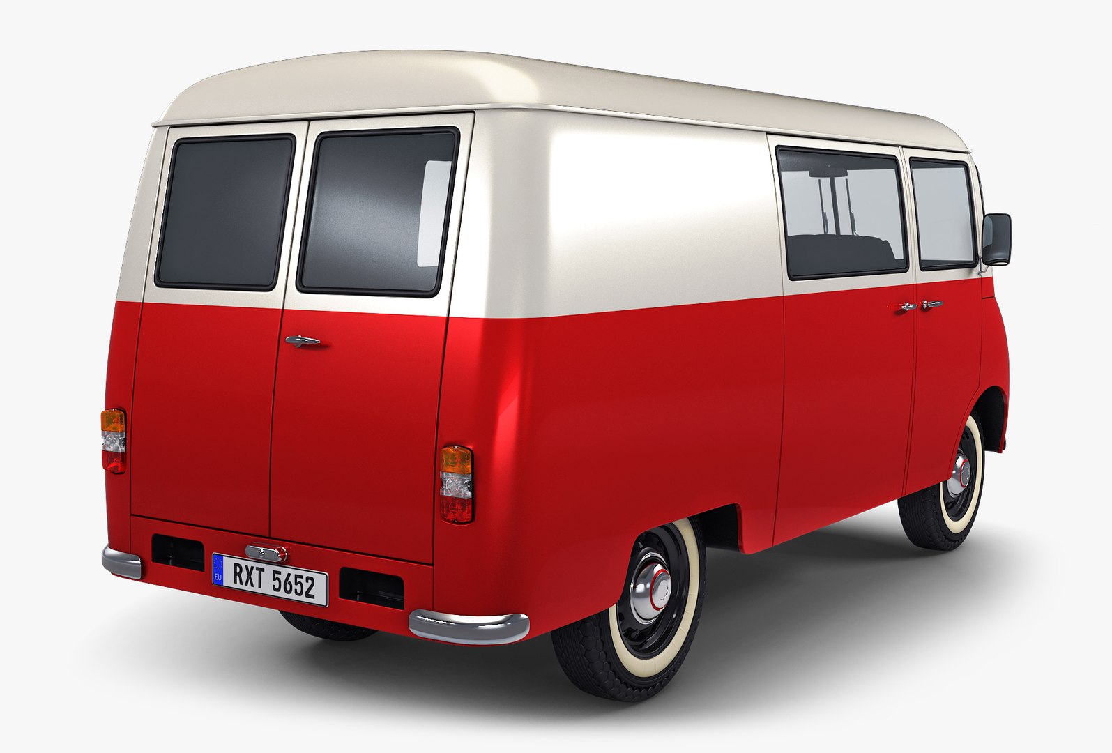 3D Generic Retro Cargo Van V 3 - TurboSquid 1848100