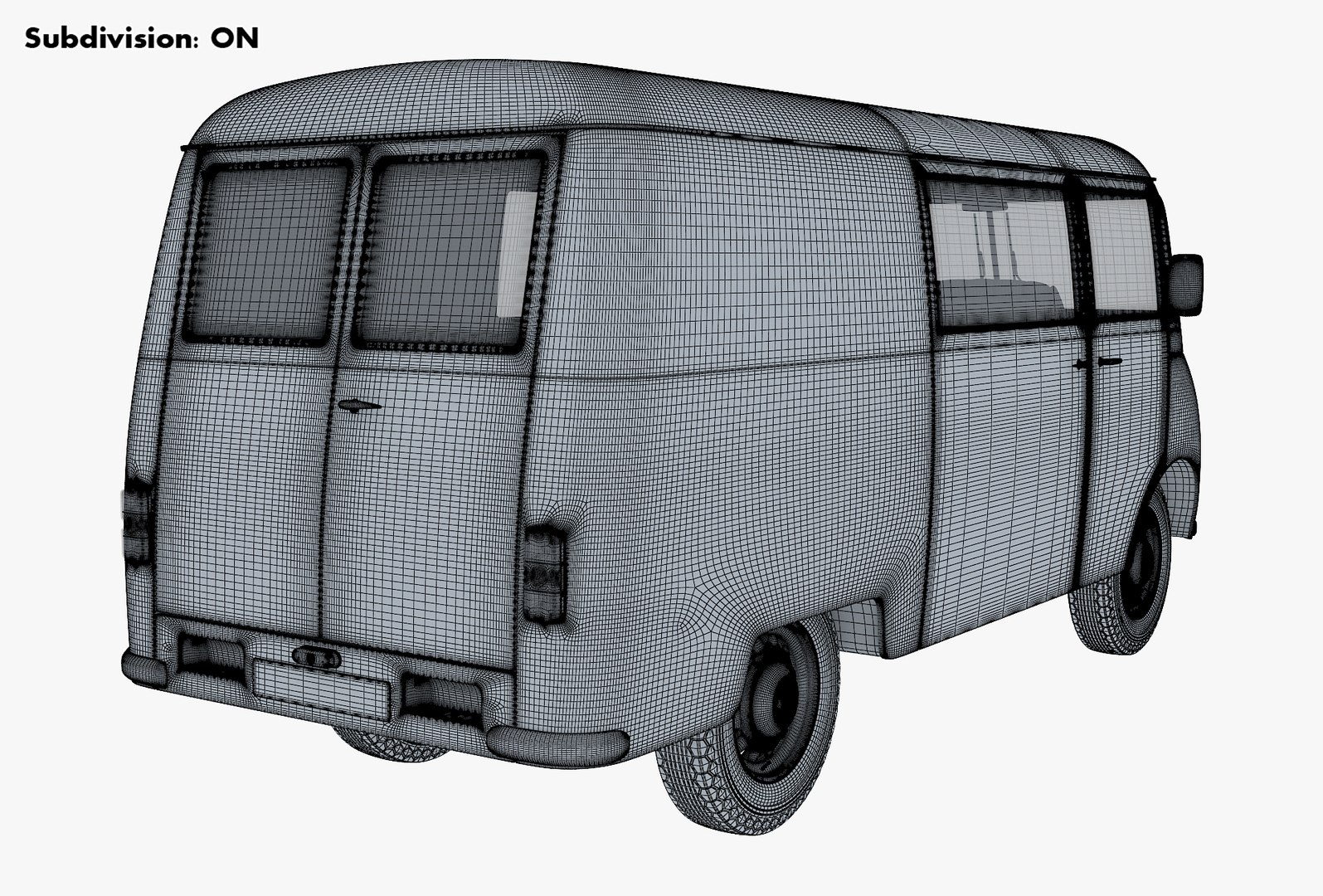 3D Generic Retro Cargo Van v 3 - TurboSquid 1848100