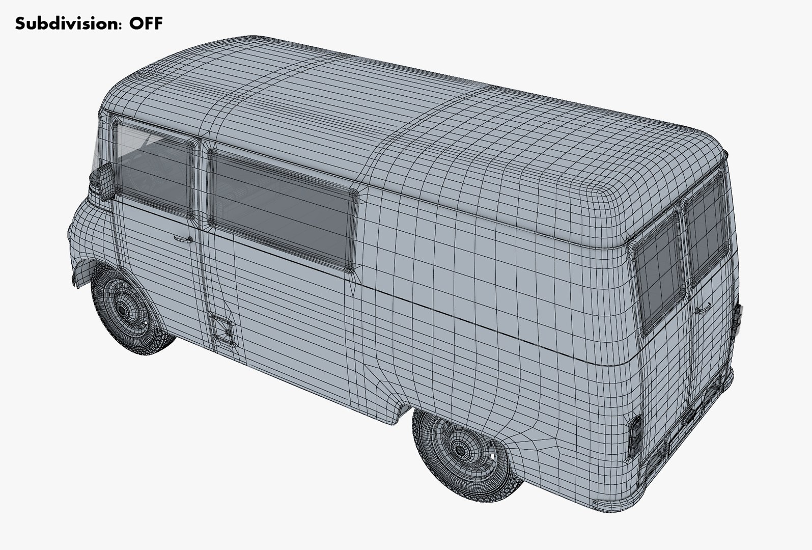 3D Generic Retro Cargo Van v 3 - TurboSquid 1848100