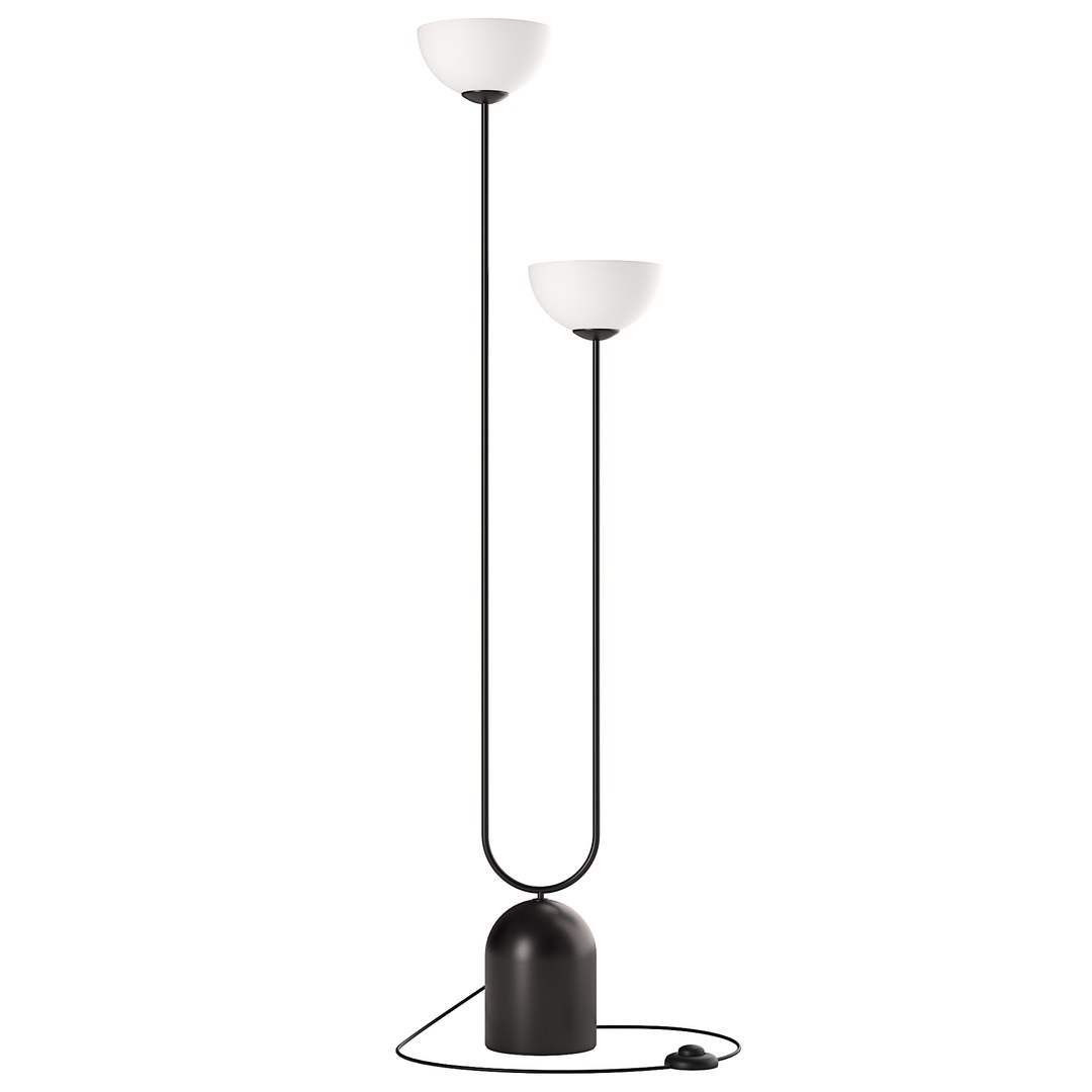 3D Ruzo Bronze And Porcelain Floor Lamp - TurboSquid 2241354