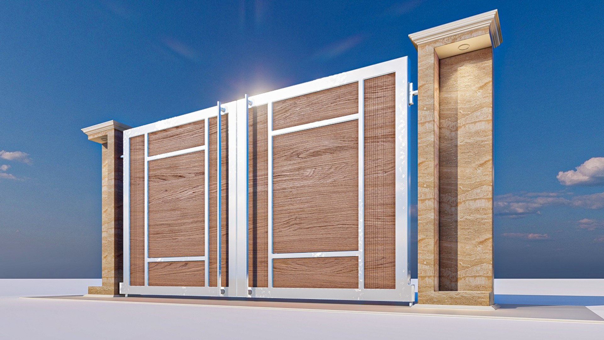 Modern Gate Designed 3D - TurboSquid 1627824